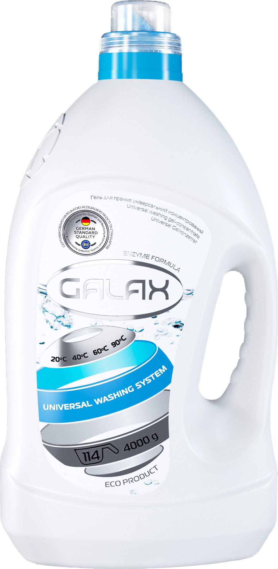 Galax Universal prací gel svěží máta, 4 l od 158 Kč - Zbozi.cz