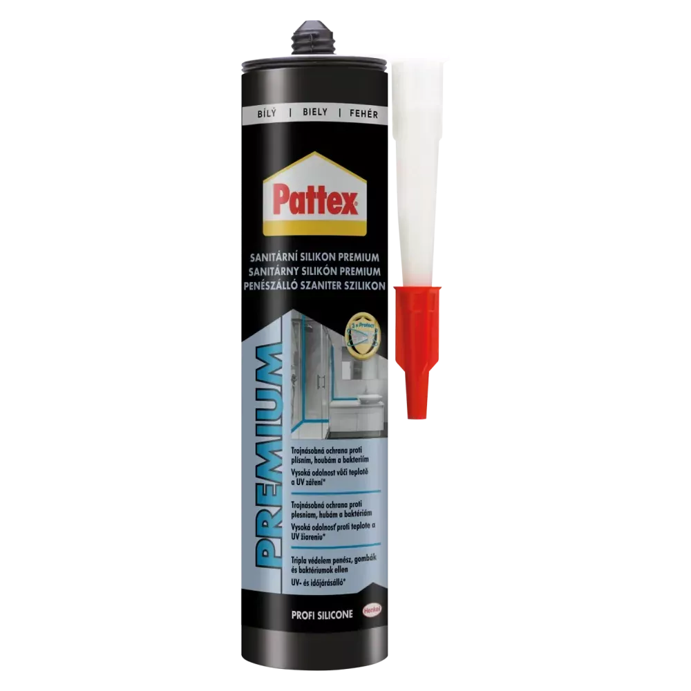Pattex Sanitární silikon Premium 310 ml od 119 Kč - Zbozi.cz