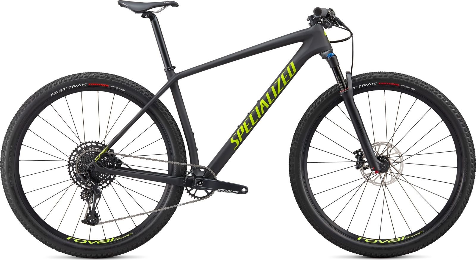 Specialized Epic HT Comp Carbon 29" Satin Carbon/Hyper Green 2020 ...