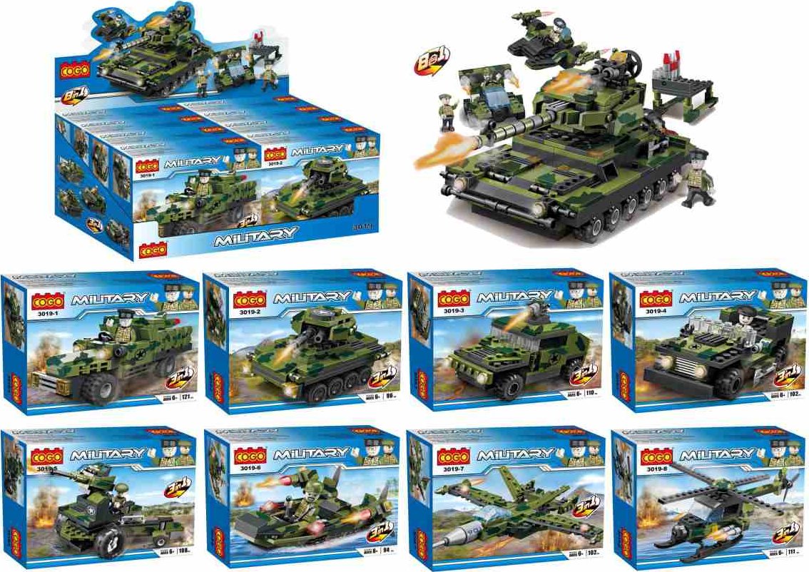 COGO Armádní bojový tank 9v1 844 dílů - Zbozi.cz