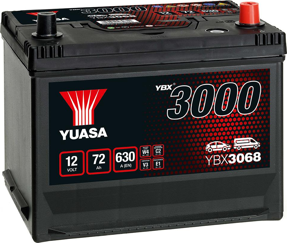 Yuasa YBX3068 12V 72A 630A od 2 004 Kč - Zbozi.cz