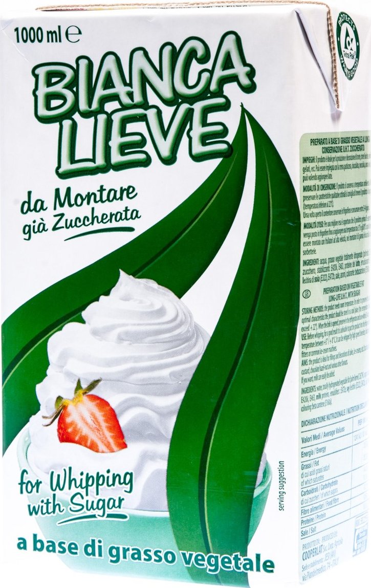 Bianca Lieve Krém rostlinný slazený 26% 1 l od 67 Kč - Zbozi.cz