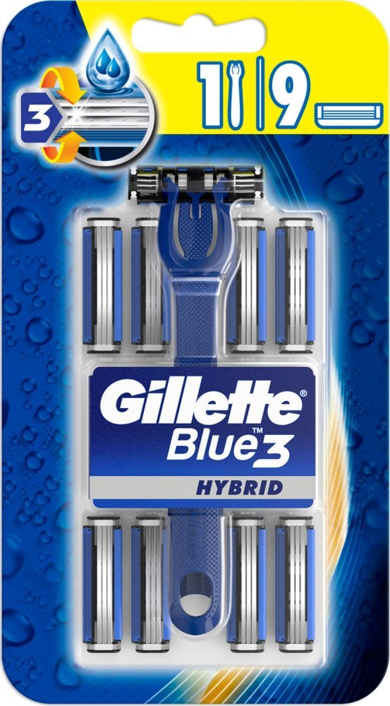 Gillette Blue3 Hybrid + 8 hlavic od 191 Kč - Zbozi.cz