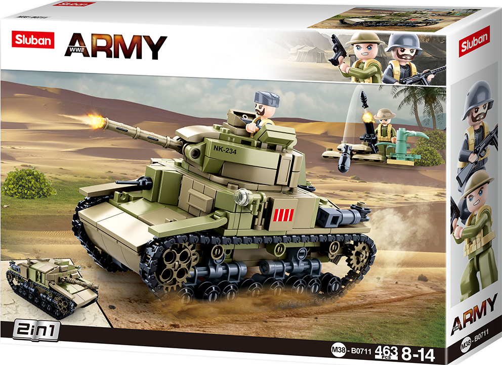 Sluban Army M38-B0711 střední italský tank 2v1 od 389 Kč - Zbozi.cz