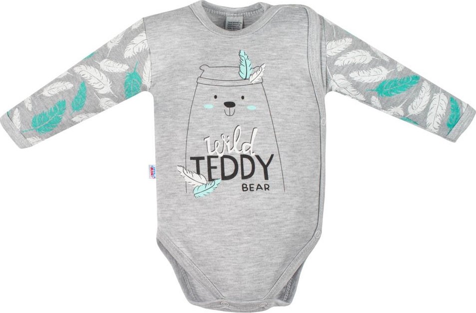 New Baby Wild Teddy body šedé 50 - Zbozi.cz