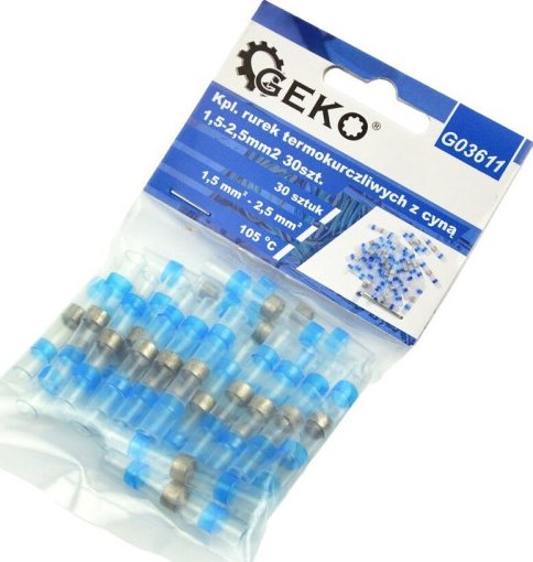 Geko G03611 smršťovací bužírka s cínem 30 ks od 89 Kč - Zbozi.cz