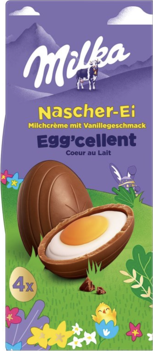 Milka Nascher vajíčka mléčná 4x 31 g - Zbozi.cz