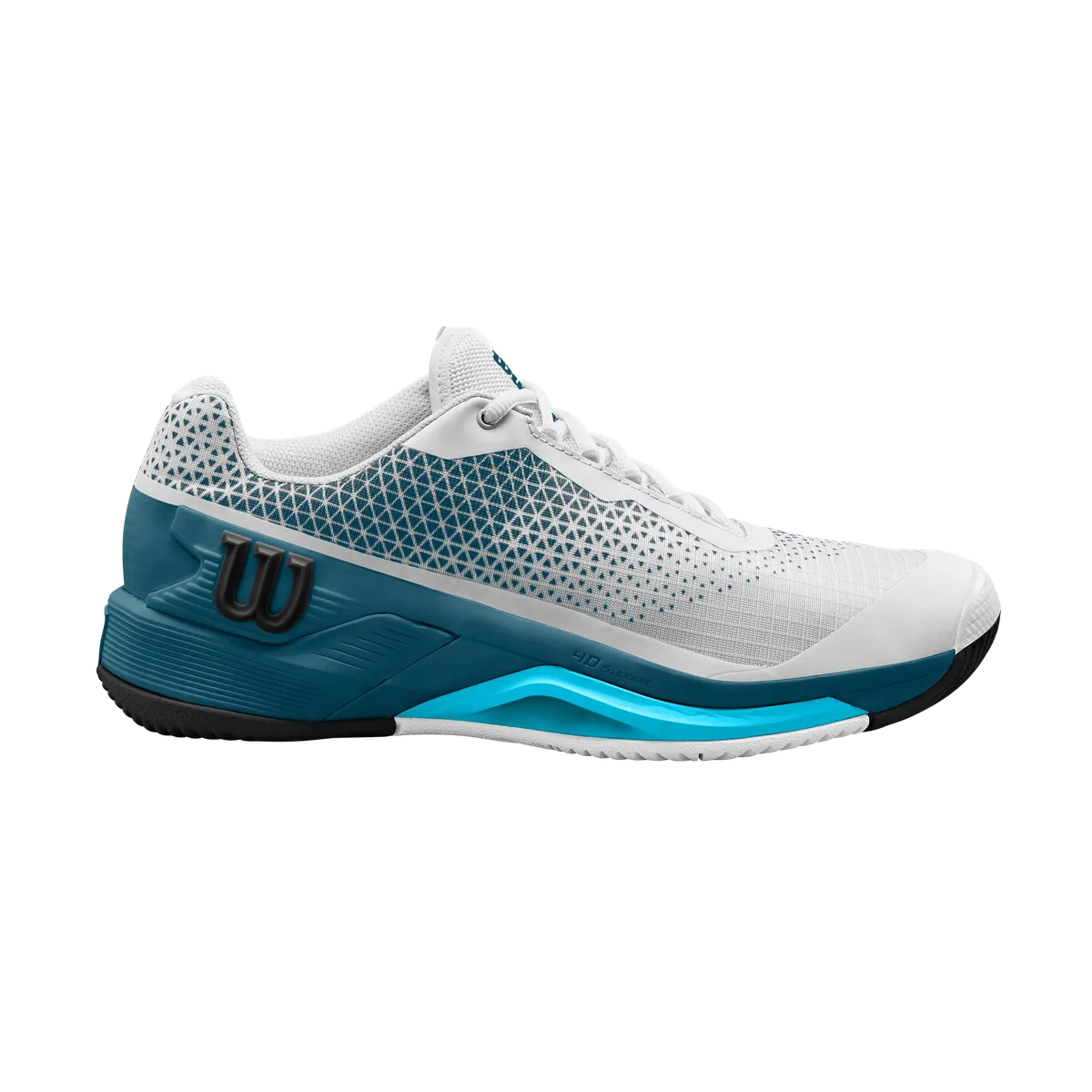 Foto Pánská tenisová obuv Wilson Rush Pro 4.0 Clay White/Blue Coral 42 ...