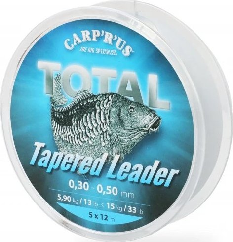 CARP'R'US Total Tapered Leader 0,30-0,50 mm/5x 12 m od 287 Kč - Zbozi.cz