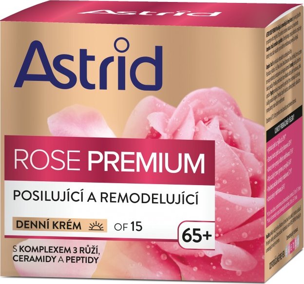 Astrid Rose Premium 65+ posilující a remodelující denní krém 50 ml od ...