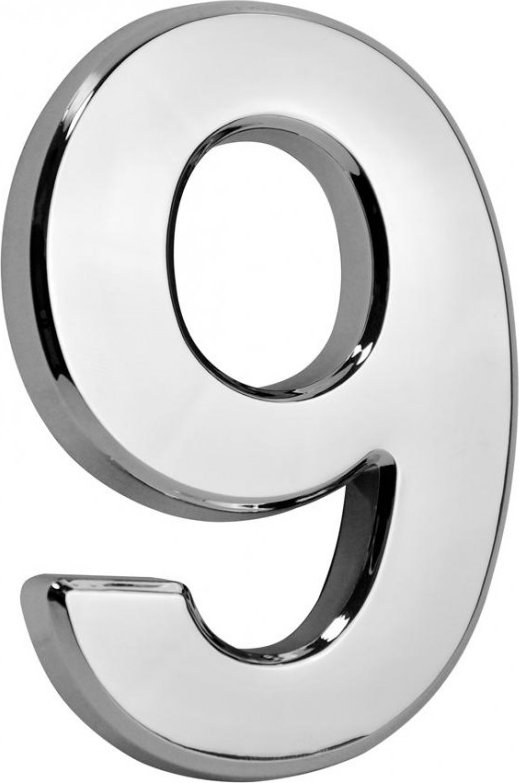 MagicHome Domovní číslo 9 samolepící 70 x 100 mm stříbrné od 30 Kč ...