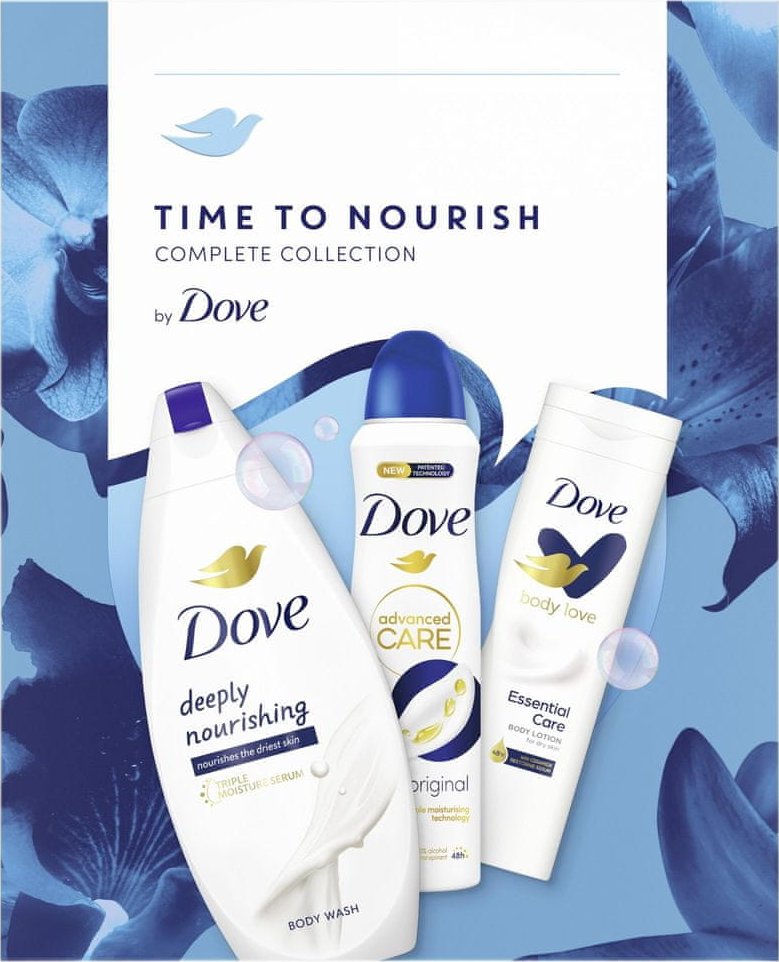 DOVE Original Time To Nourish Complete Collection dárková sada 650 ml ...