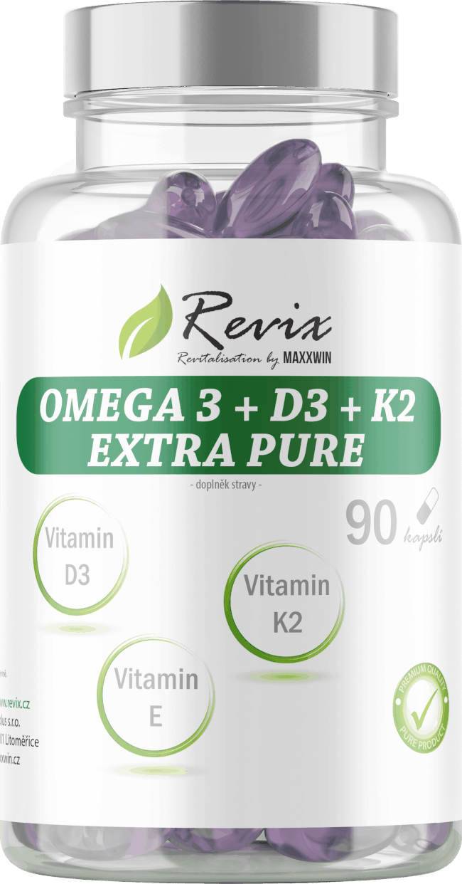 Revix Omega 3 + D3 + K2 Extra Pure 90 cps. od 246 Kč - Zbozi.cz