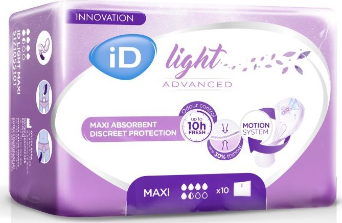 Ontex iD Light Maxi 10 ks od 88 Kč - Zbozi.cz