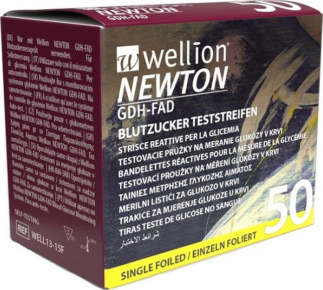 Wellion Newton GDH-FAD testovací proužky 50 ks od 284 Kč - Zbozi.cz