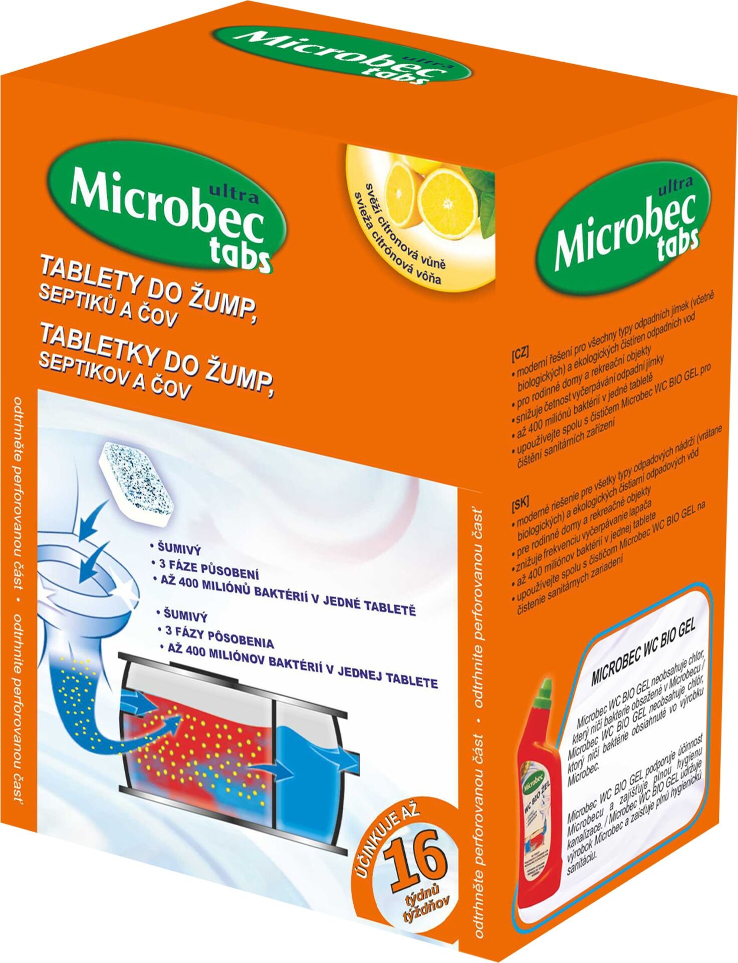 Microbec Ultra Tabs tablety do žump, septiků a ČOV 16x 20 g od 25 Kč ...
