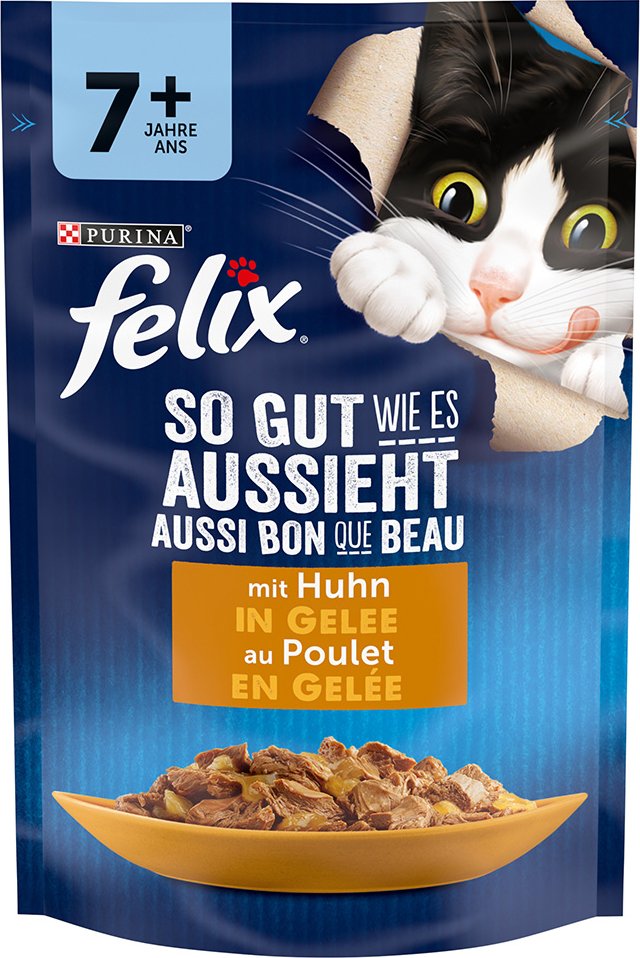 Purina Felix Senior So Gut Wie es Aussieht kapsičky kuřecí 26x 85 g od ...