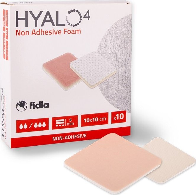 Fidia Farmaceutici HYALO4 Non Adhesive Foam 10 x 10 cm 10 ks - Zbozi.cz