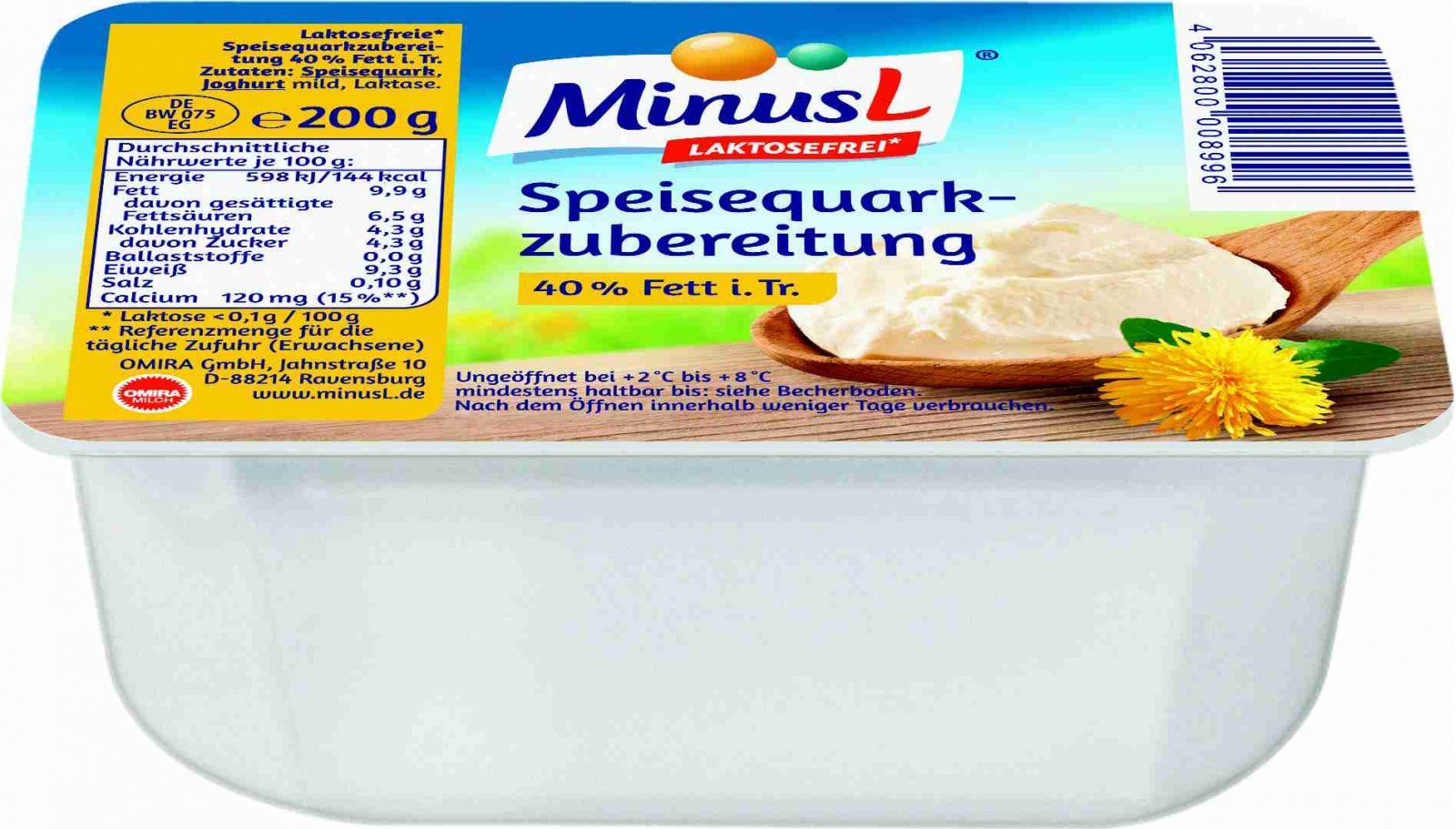 Recenze MinusL Bezlaktózový tvaroh 250 g plnotučný - Zbozi.cz