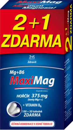 NP Pharma Zdrovit Maximag Hořčík 375 mg + B6 3x 50 tob. od 275 Kč - Zbozi.cz