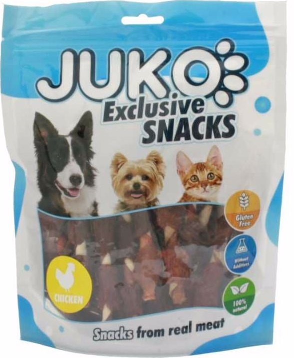 JUKO petfood Chicken & Duck & Liver Wrap Rawhide 250 g od 72 Kč - Zbozi.cz