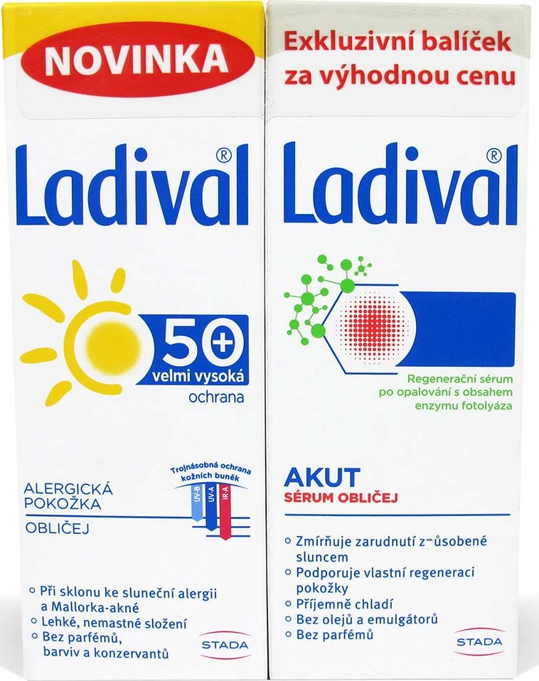 Ladival Duo akut sérum po opalování 50 ml + gel pro alergickou pokožku ...