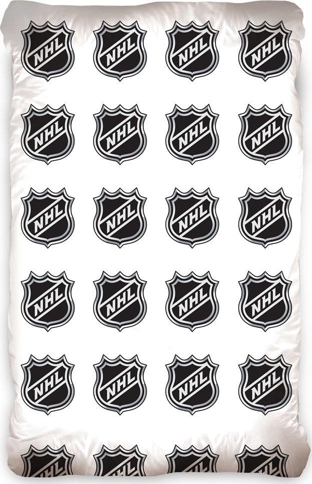 TipTrade NHL Logo prostěradlo bílé 90 x 200 x 25 cm - Zbozi.cz