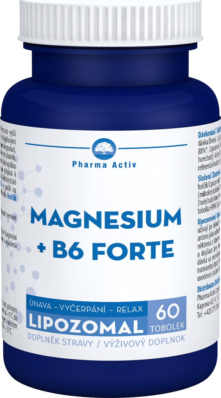 Recenze Pharma Activ Magnesium + B6 Forte 60 tob. - Zbozi.cz