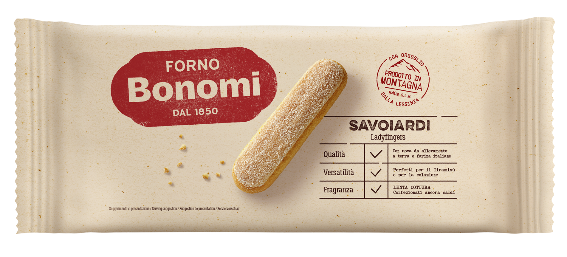 Bonomi Savoiardi dlouhé piškoty 200 g od 43 Kč - Zbozi.cz