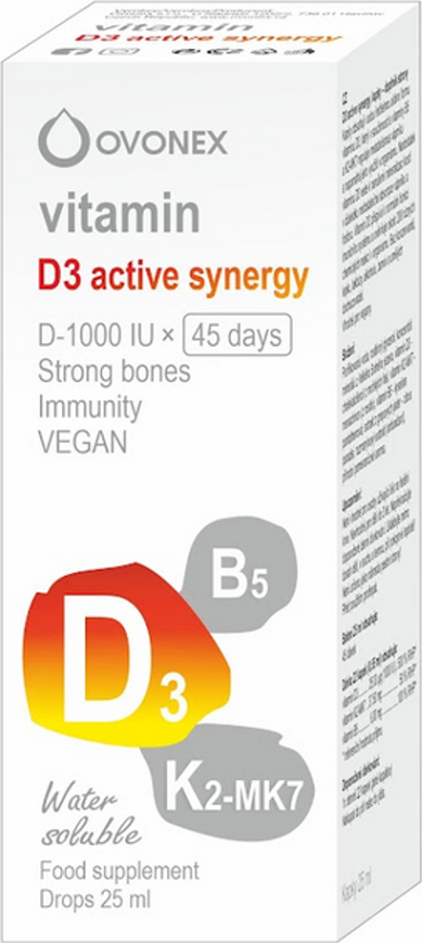 Ovonex Vitamin D3 active synergy 25 ml od 254 Kč - Zbozi.cz