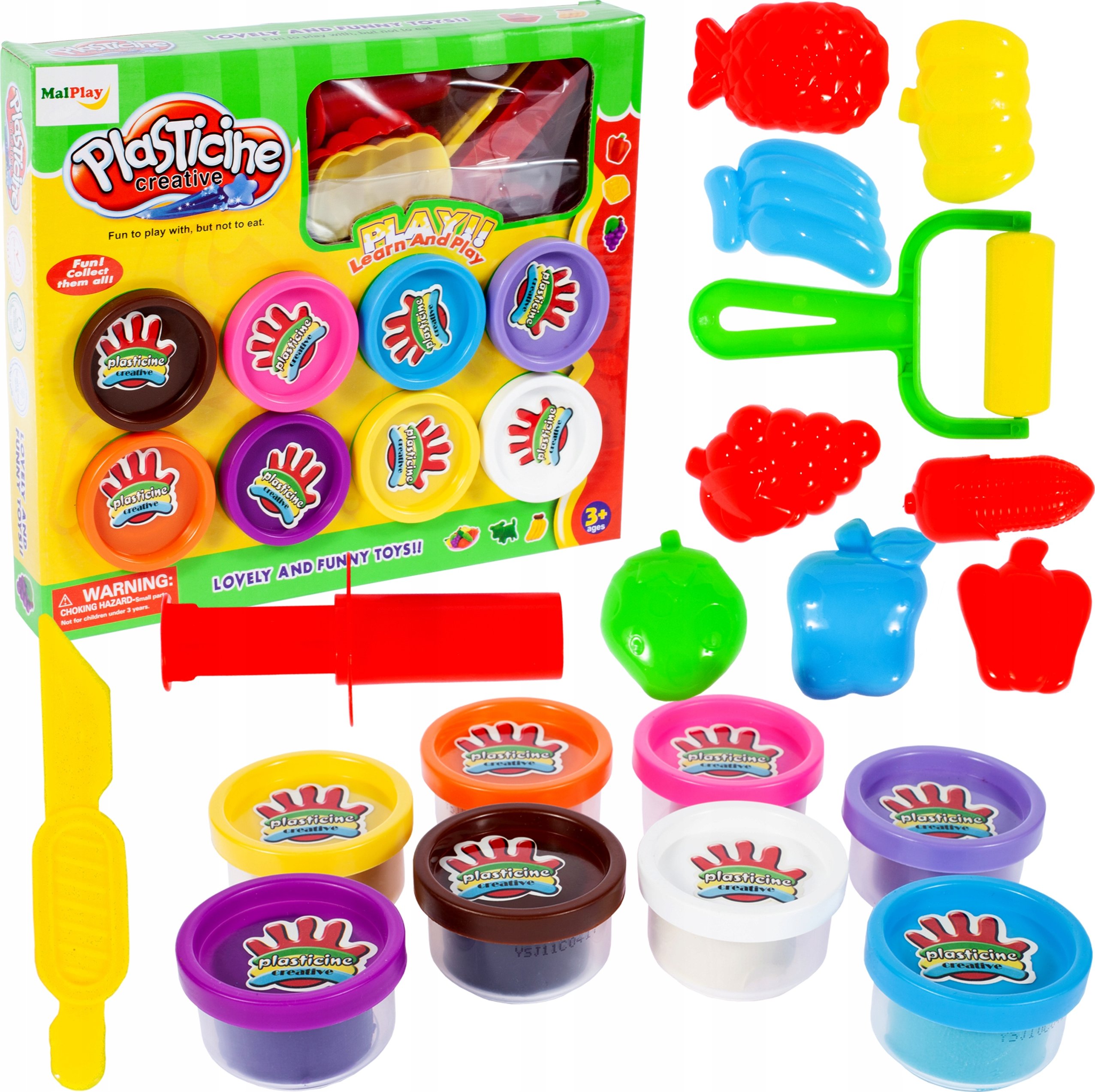 Mal Play Plasticine Set modelovací plastelína s formičkami - Zbozi.cz