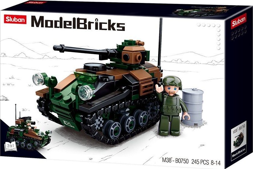 Sluban Model Bricks M38-B0750 malý tank 2v1 od 186 Kč - Zbozi.cz