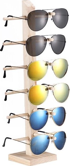 Fuzio E58 dřevěný stojan na sluneční brýle smrk - Zbozi.cz