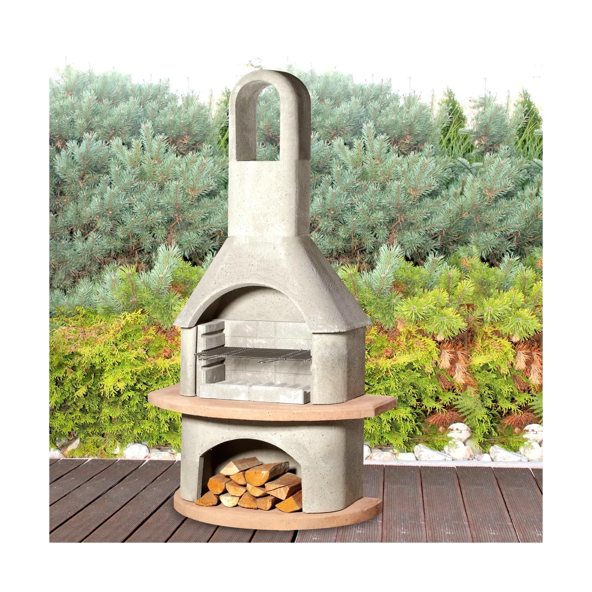 Foto Zahradní krb Buschbeck Carmen zahradní betonový krb + gril na ...