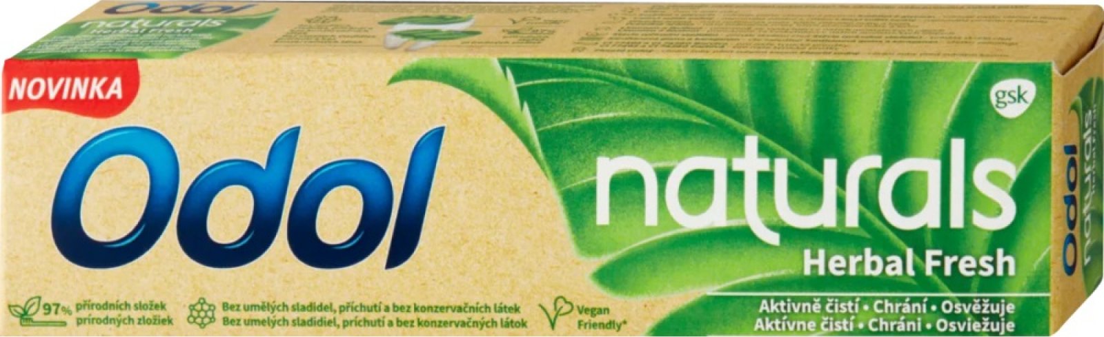 Odol Naturals Herbal Fresh 75 ml od 37 Kč - Zbozi.cz