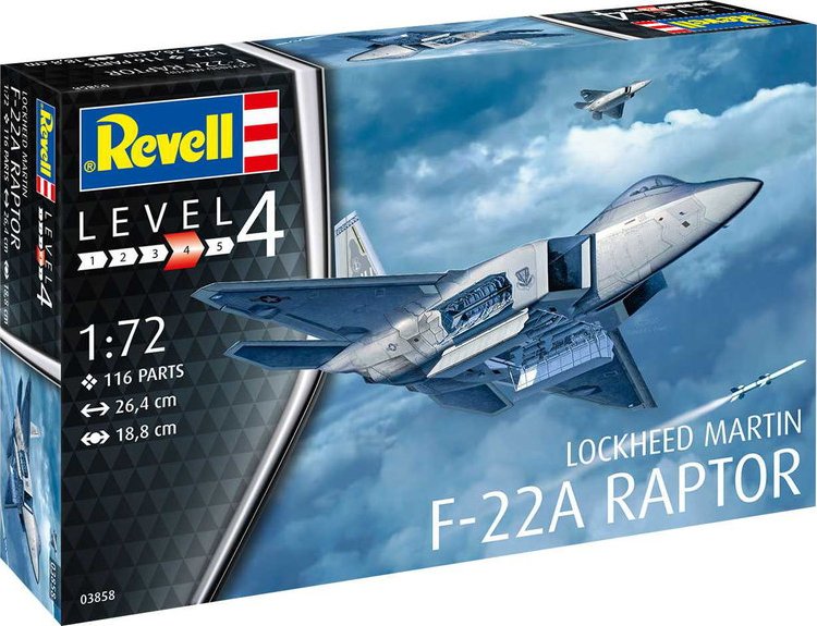 Revell Lockheed Martin F-22A Raptor 1:72 od 450 Kč - Zbozi.cz