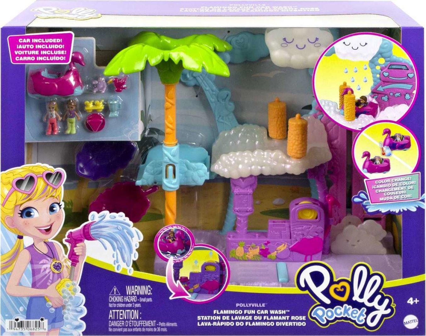 Mattel Polly Pocket Pollyville HHJ05 Zábavná automyčka Plameňák od 257 ...