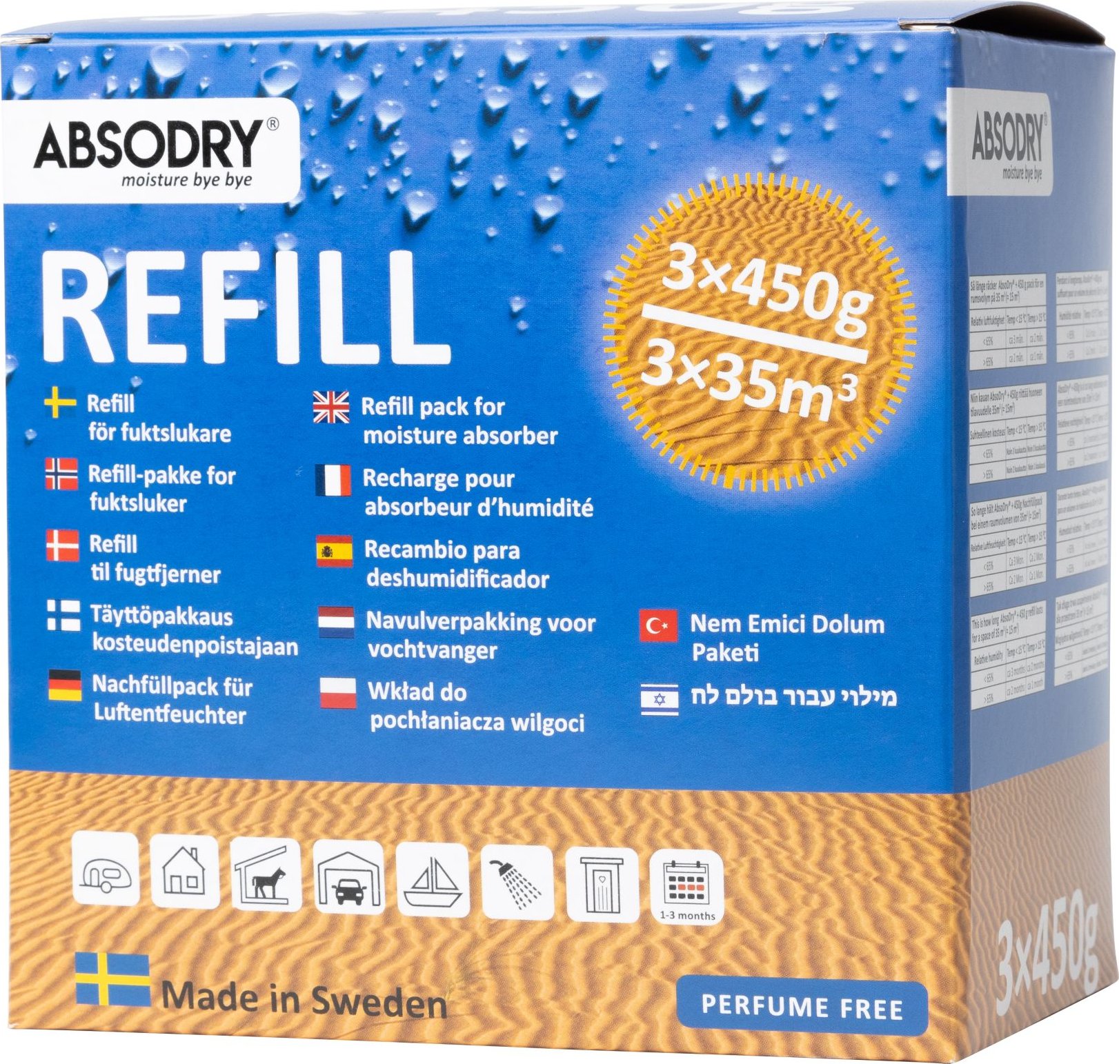 Absodry Refill náhradní sáčky 35m3, 3x 450 g od 210 Kč - Zbozi.cz