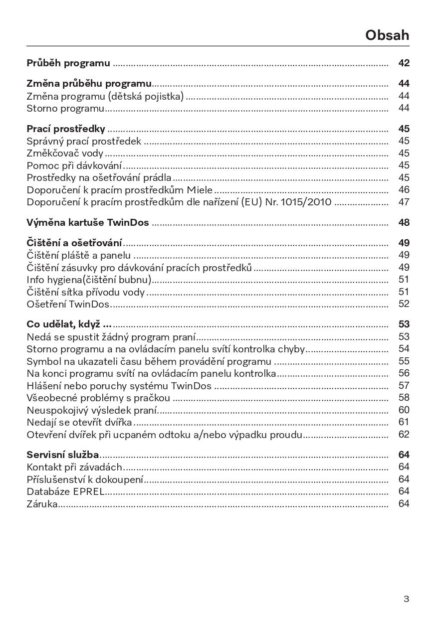 Návod k obsluze Miele WWB680 WCS 125 - Zbozi.cz