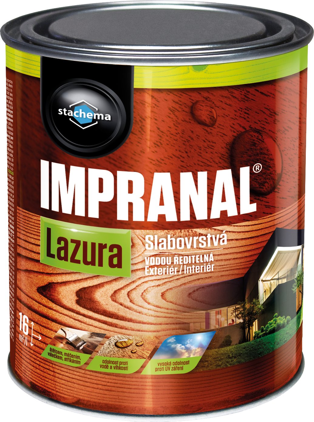 Stachema Impranal slabovrstvá lazura 600 ml bezbarvá od 87 Kč - Zbozi.cz