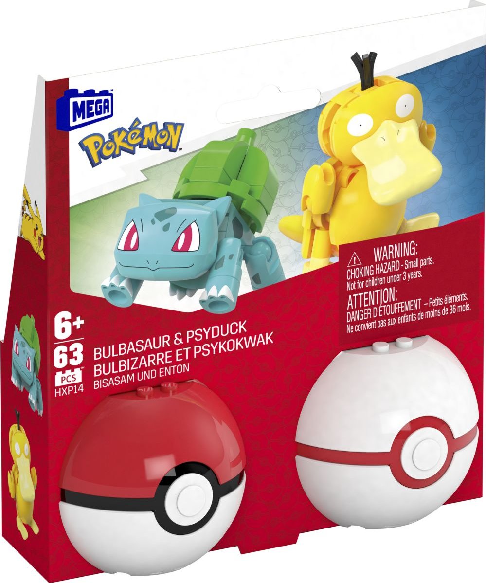 MEGA Pokémon HXP14 PokéBall Collection Bulbasaur & Psyduck od 420 Kč ...