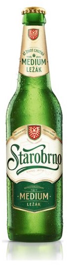 Starobrno Medium Světlý 12° 0,5 l sklo - Zbozi.cz