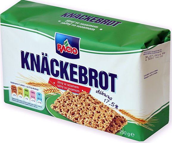 Racio Knäckebrot žitný se sezamem 250 g - Zbozi.cz