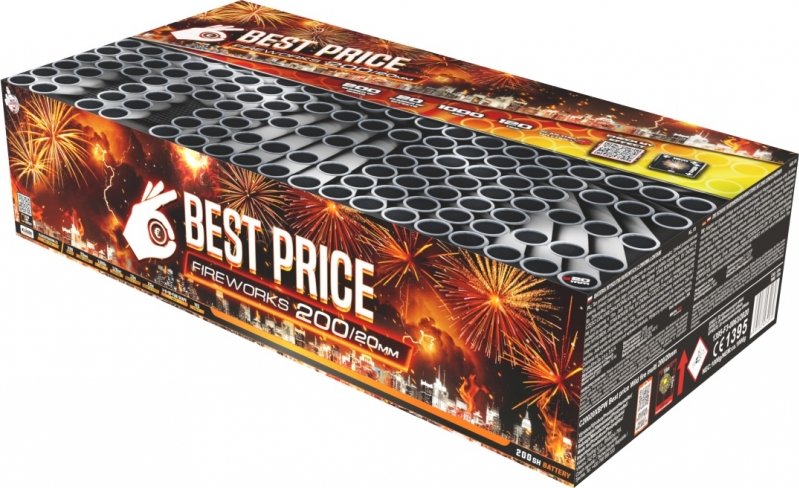 Klásek Pyrotechnics Best Price Wild Fire kompaktní ohňostroj 20 mm 200 ... Klásek Pyrotechnics Best Price Wild Fire kompaktní ohňostroj 20 mm 200 ...