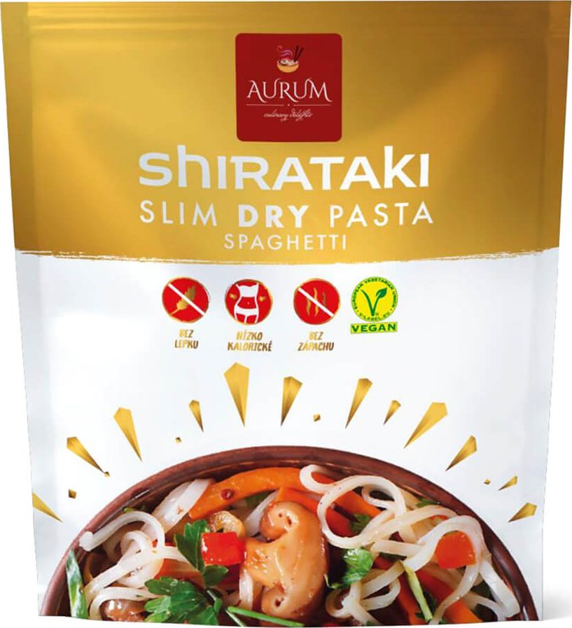 Aurum Shirataki Slim Dry Pasta Spaghetti 25 g - Zbozi.cz