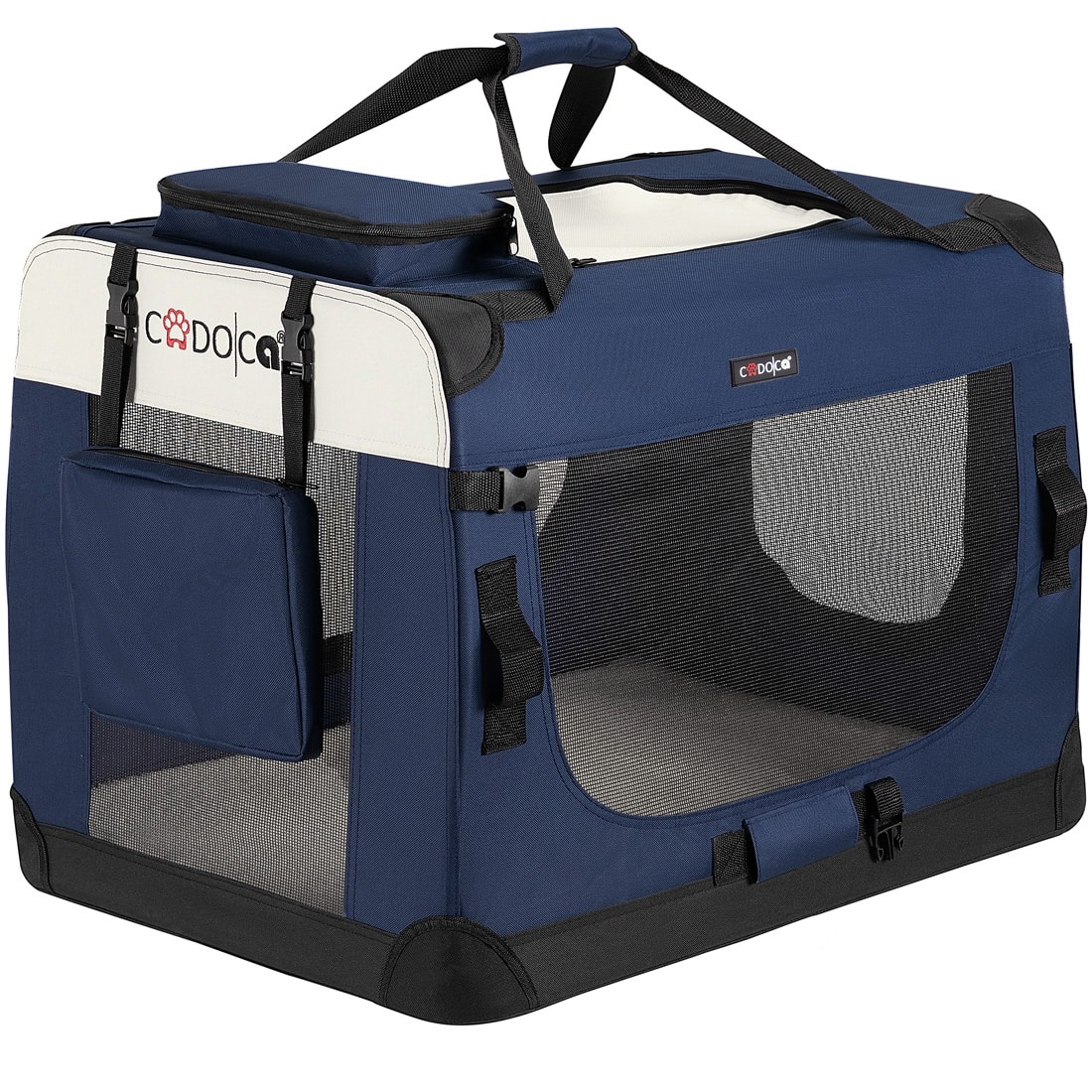 Přepravní box pro psa modrý 70 x 52 x 52 cm od 1 240 Kč - Zbozi.cz