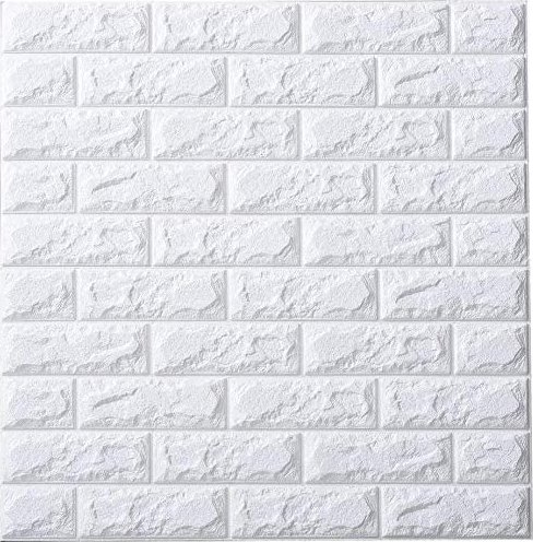 Samolepicí 3D panely bílá cihla 70 x 77 cm od 122 Kč - Zbozi.cz