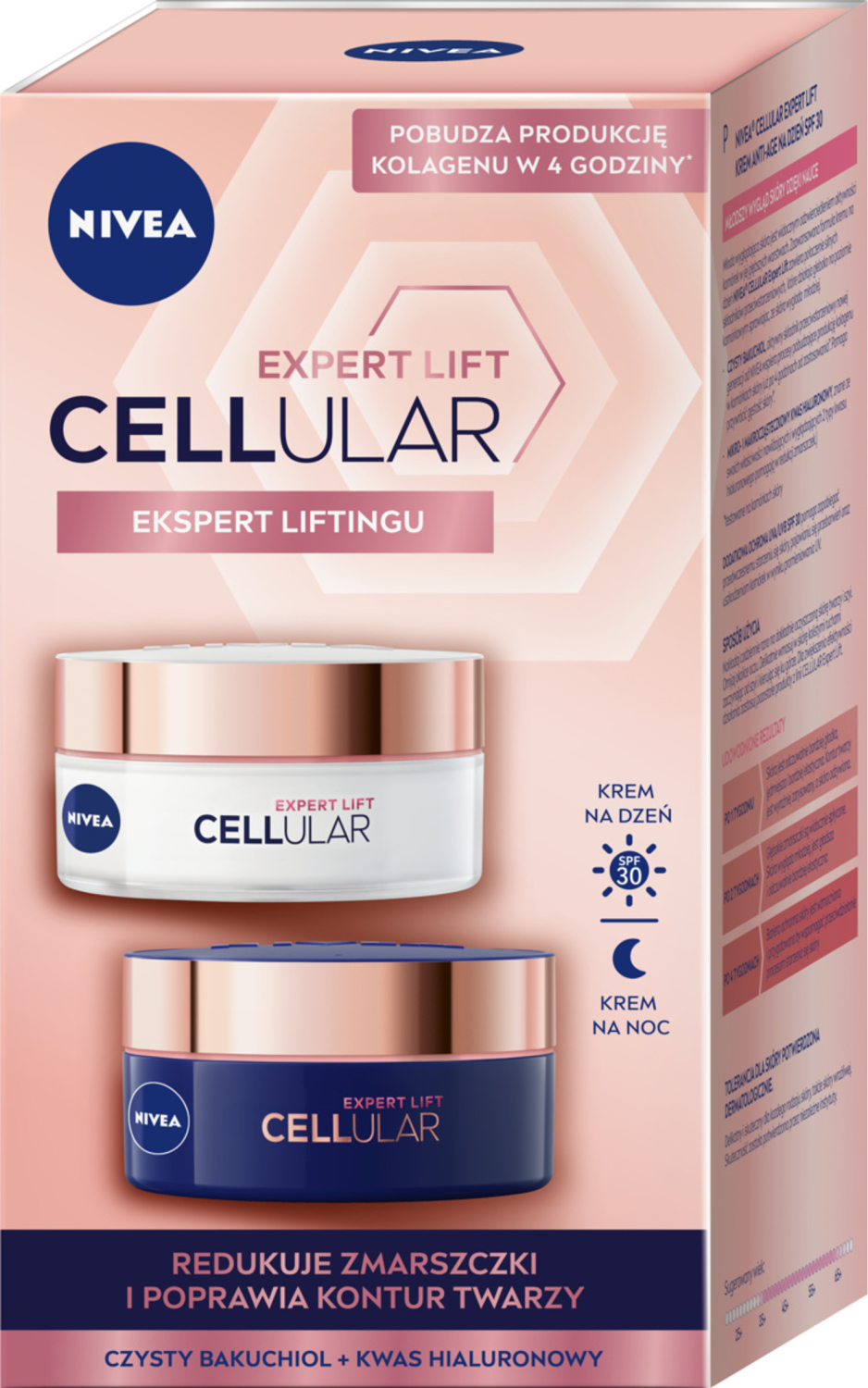 Nivea Cellular Expert Lift SPF30 denní a noční krém proti stárnutí 2x ...