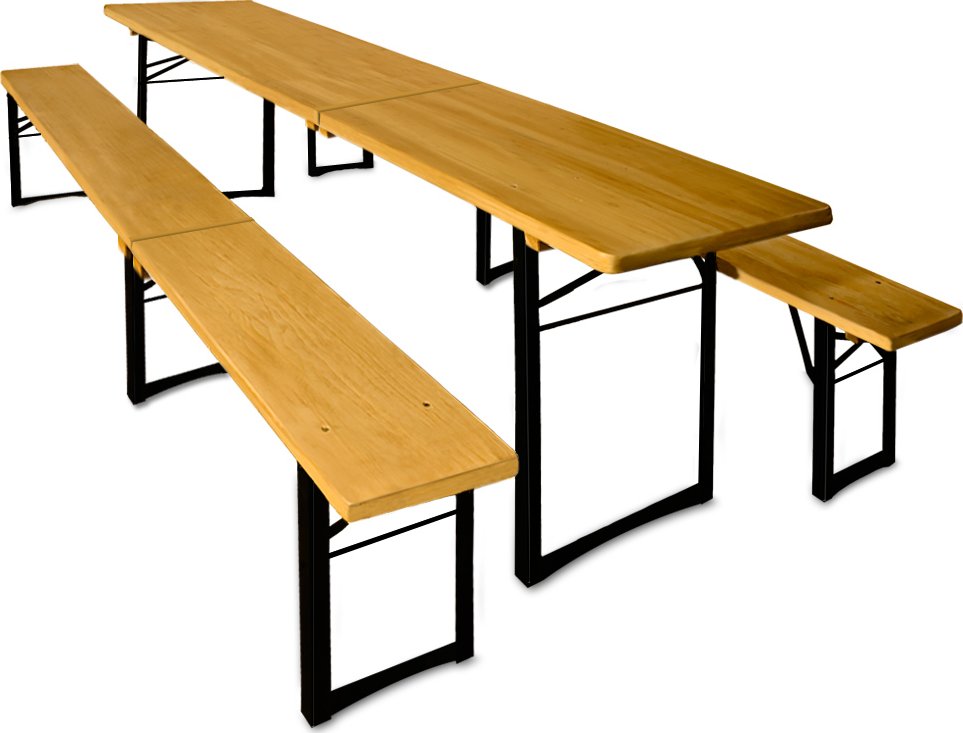 Pivní set skládací 220 cm 2 + 1 hnědý od 3 500 Kč - Zbozi.cz