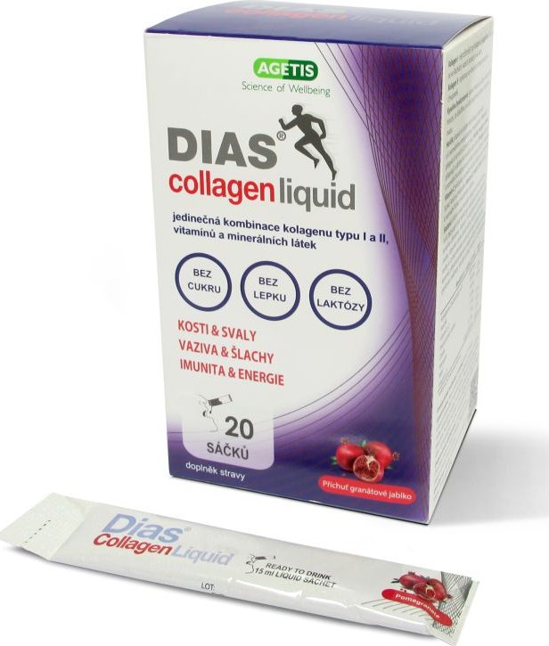 Medochemie DIAS Collagen Liquid 20 sáčků granátové jablko od 183 Kč ...